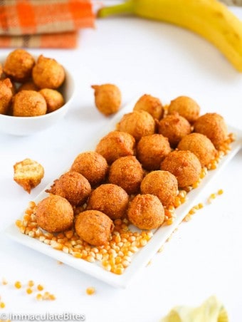 Accra Banana (Deep Fried Banana Fritters) - Immaculate Bites