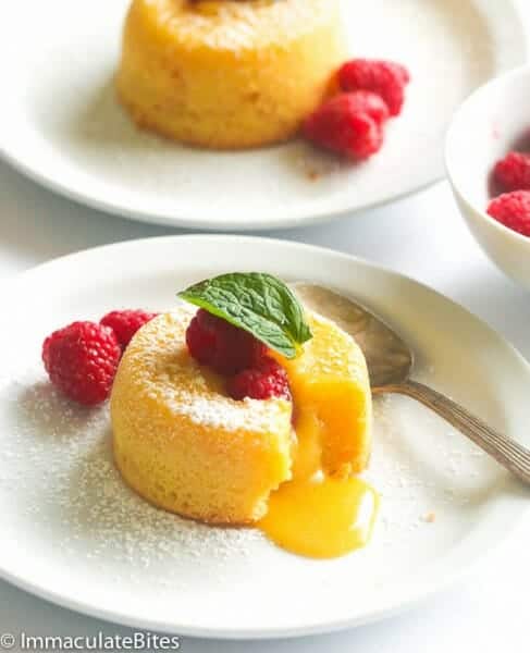 White Molten Lava Chocolate Cake - Immaculate Bites