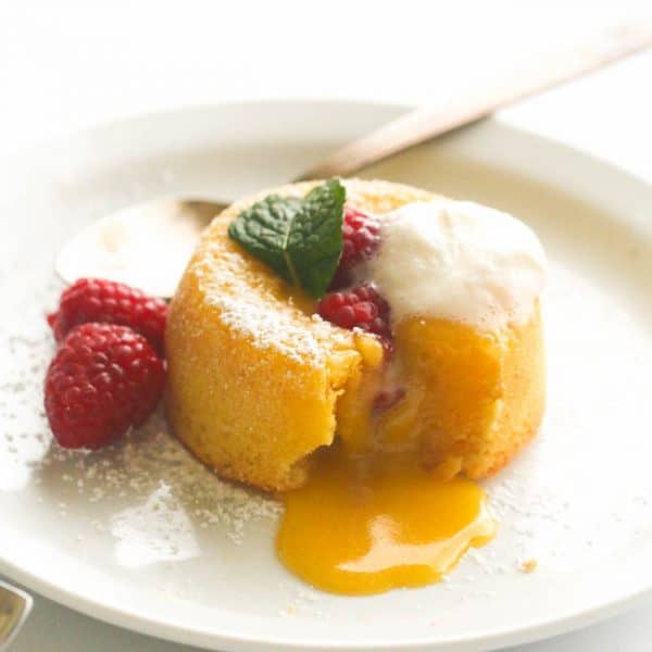 White Chocolate Molten Lava Cake - Immaculate Bites