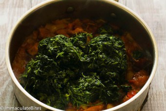 Stewed Spinach (African Style) - Immaculate Bites