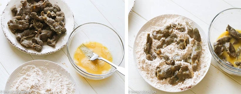 how long do you boil chicken gizzards before frying