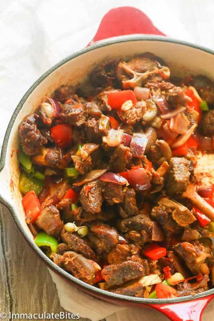 Asun (Spicy Roast Goat) - Immaculate Bites