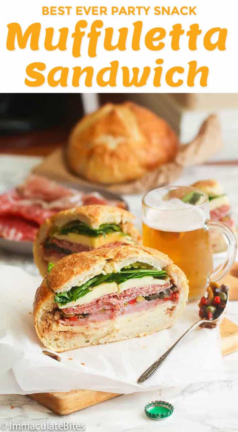 Muffaletta Sandwich - Immaculate Bites