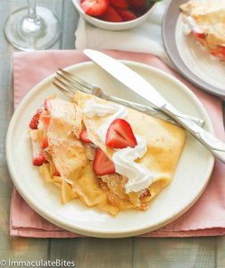 Easy Crepe Recipe - Immaculate Bites
