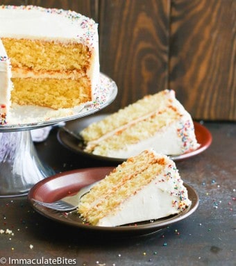 Vanilla Cake - Immaculate Bites