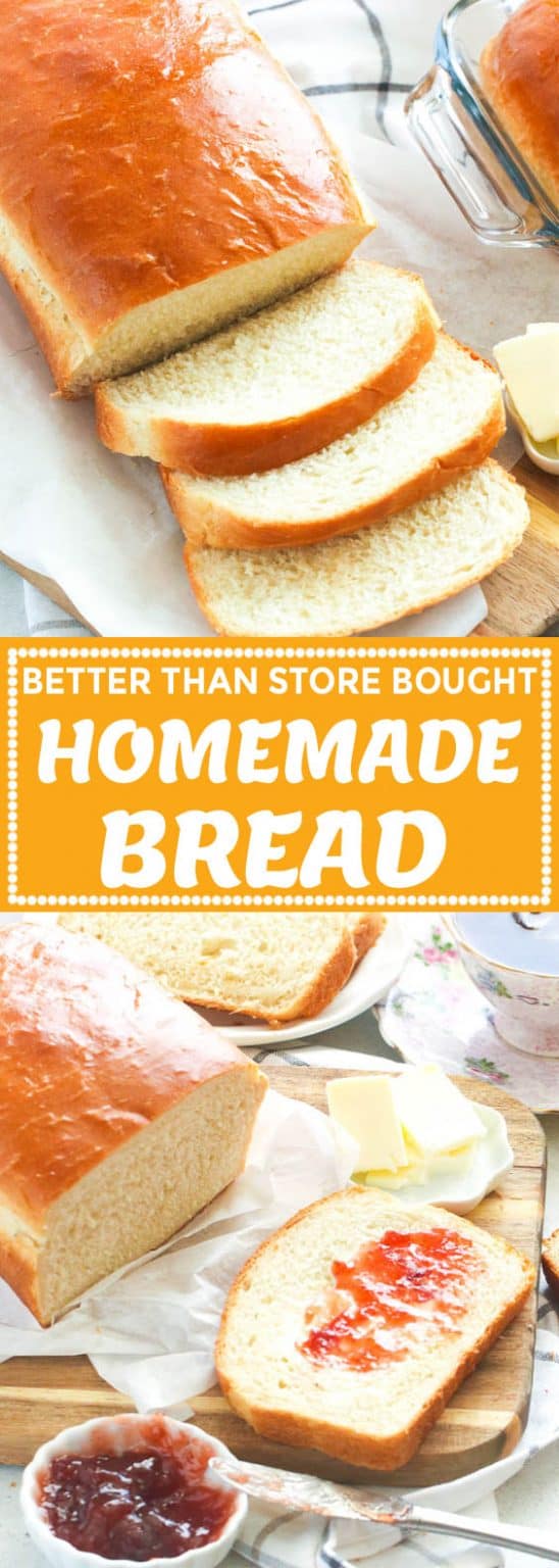 Basic Homemade White Bread - Immaculate Bites
