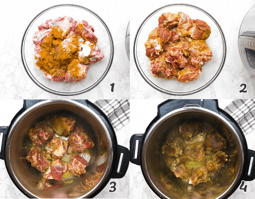 Instant Pot Curry Goat - Immaculate Bites One Pot Meal Recipes