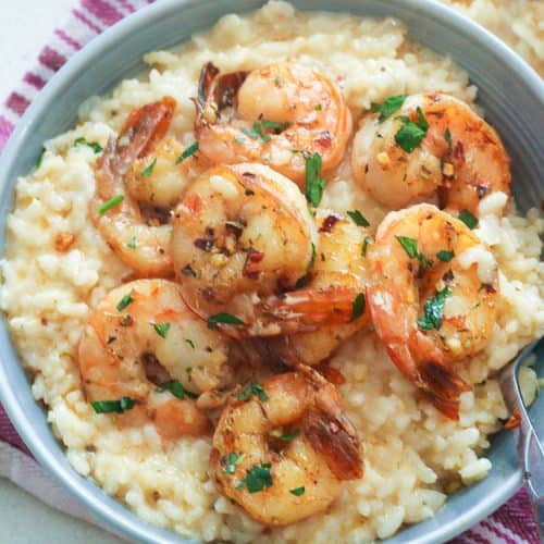 Shrimp Risotto - Immaculate Bites