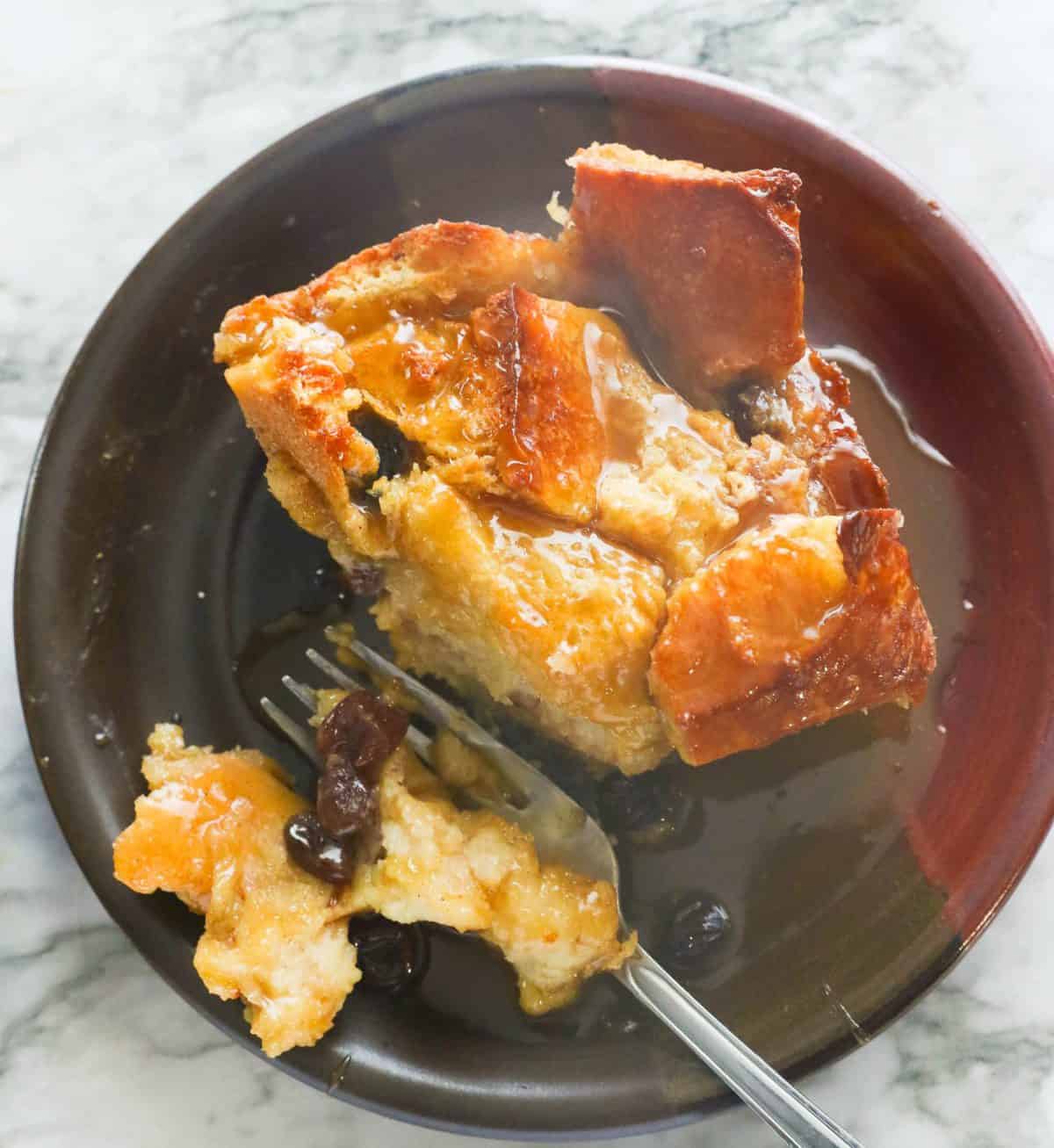 Bread Pudding with Rum Sauce (Plus VIDEO) - Immaculate Bites