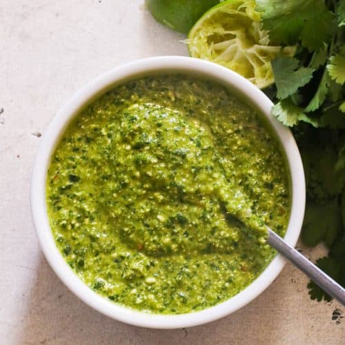 Peruvian Green Sauce (Plus Video) - Immaculate Bites