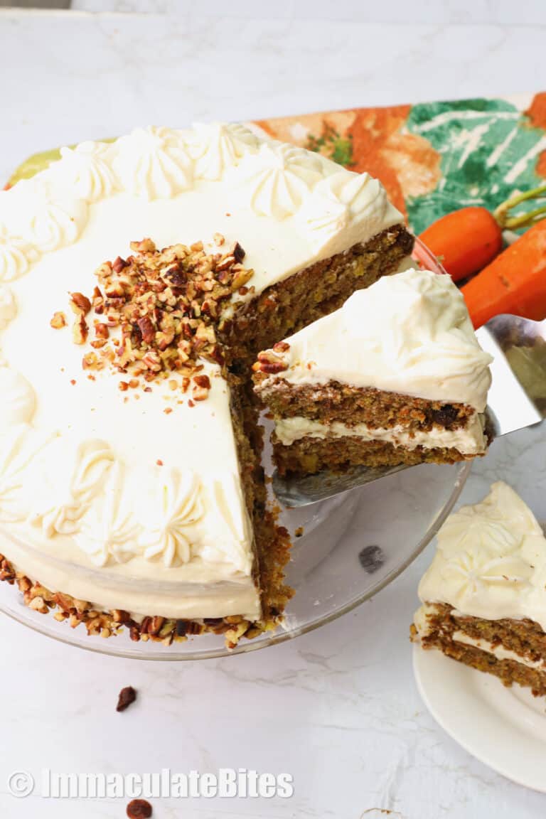 Carrot Pineapple Cake Immaculate Bites