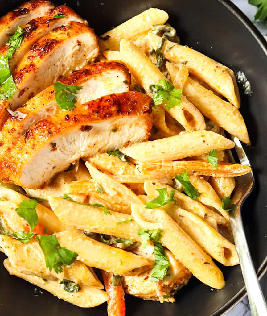 Jerk Chicken Pasta - Immaculate Bites