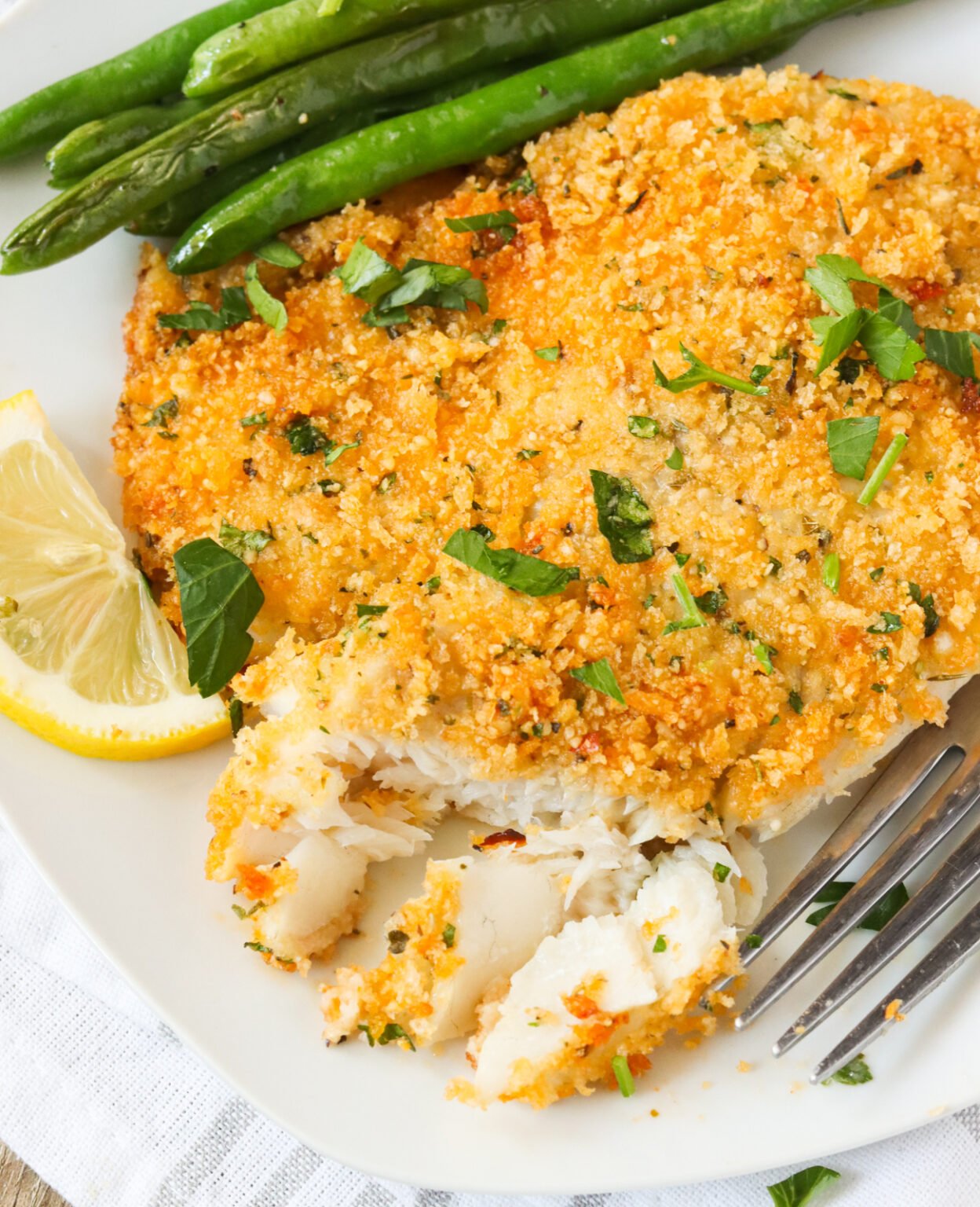 Parmesan Crusted Tilapia - Immaculate Bites