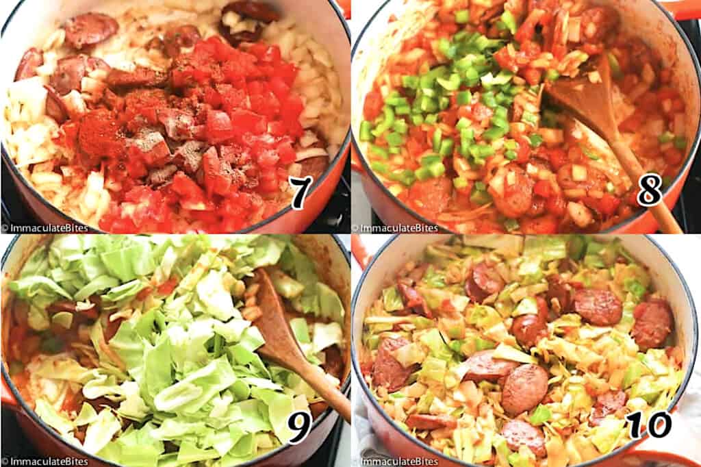 Cabbage and Sausage - Immaculate Bites