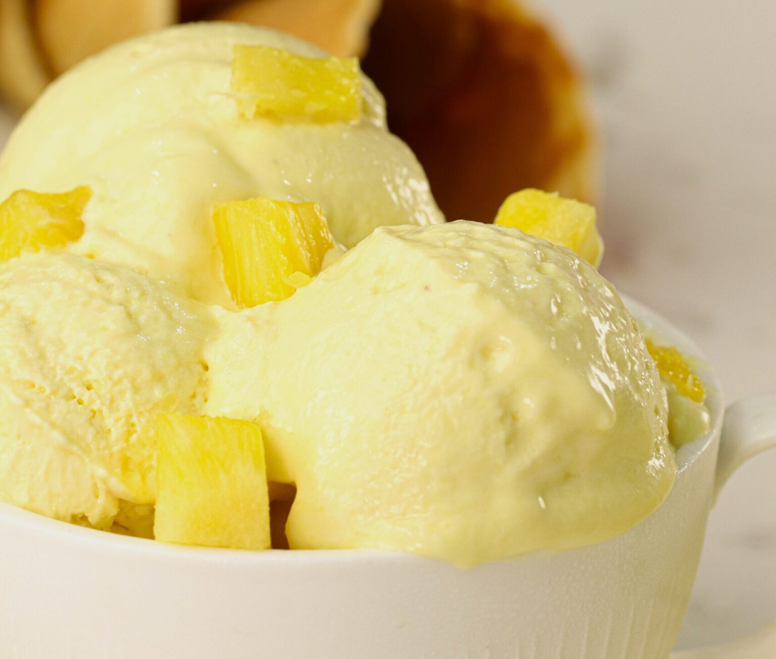 Pineapple Ice Cream Recipe - Immaculate Bites