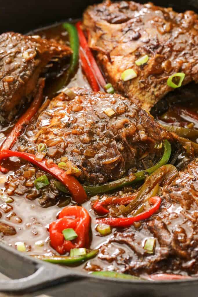 Brown Stewed Fish - Immaculate Bites