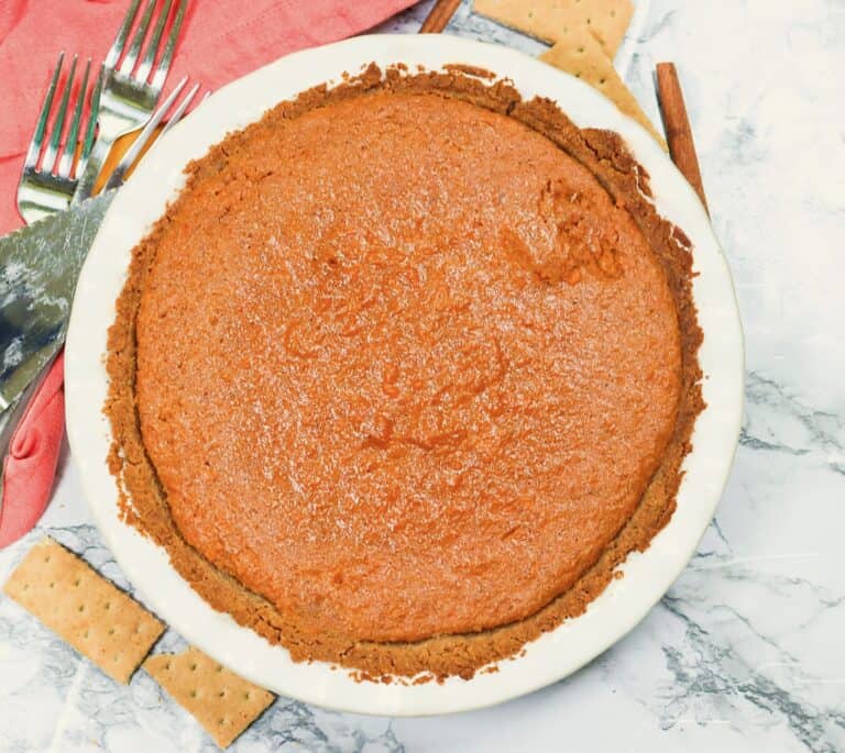Sweet Potato Pie With Graham Cracker Crust - Immaculate Bites