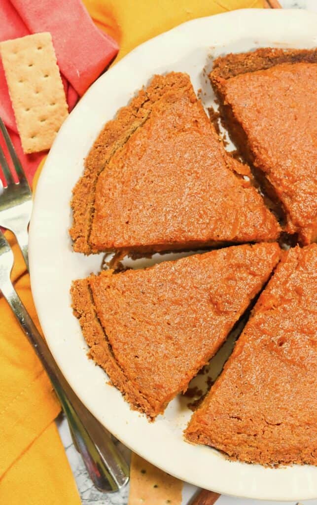 Sweet Potato Pie With Graham Cracker Crust - Immaculate Bites