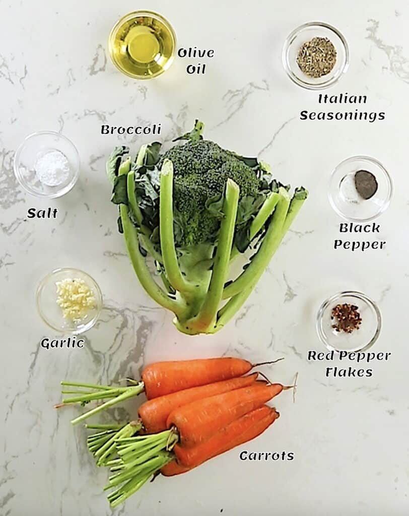 Roasted Broccoli and Carrots - Immaculate Bites