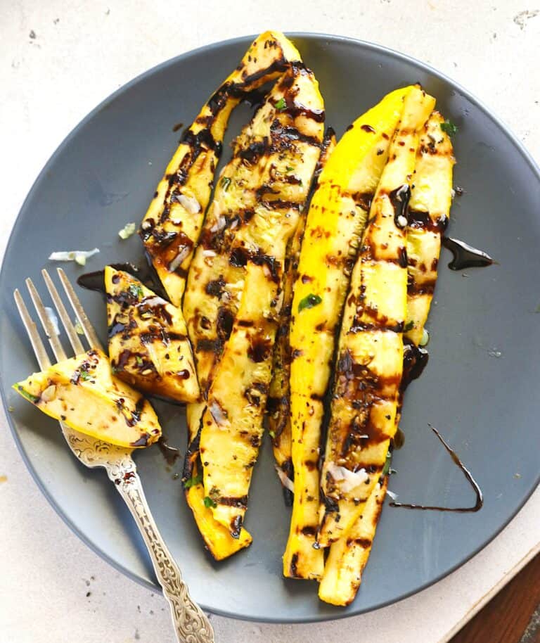 Easy Grilled Yellow Squash - Immaculate Bites