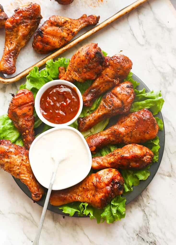Pellet Grill Chicken Legs - Immaculate Bites